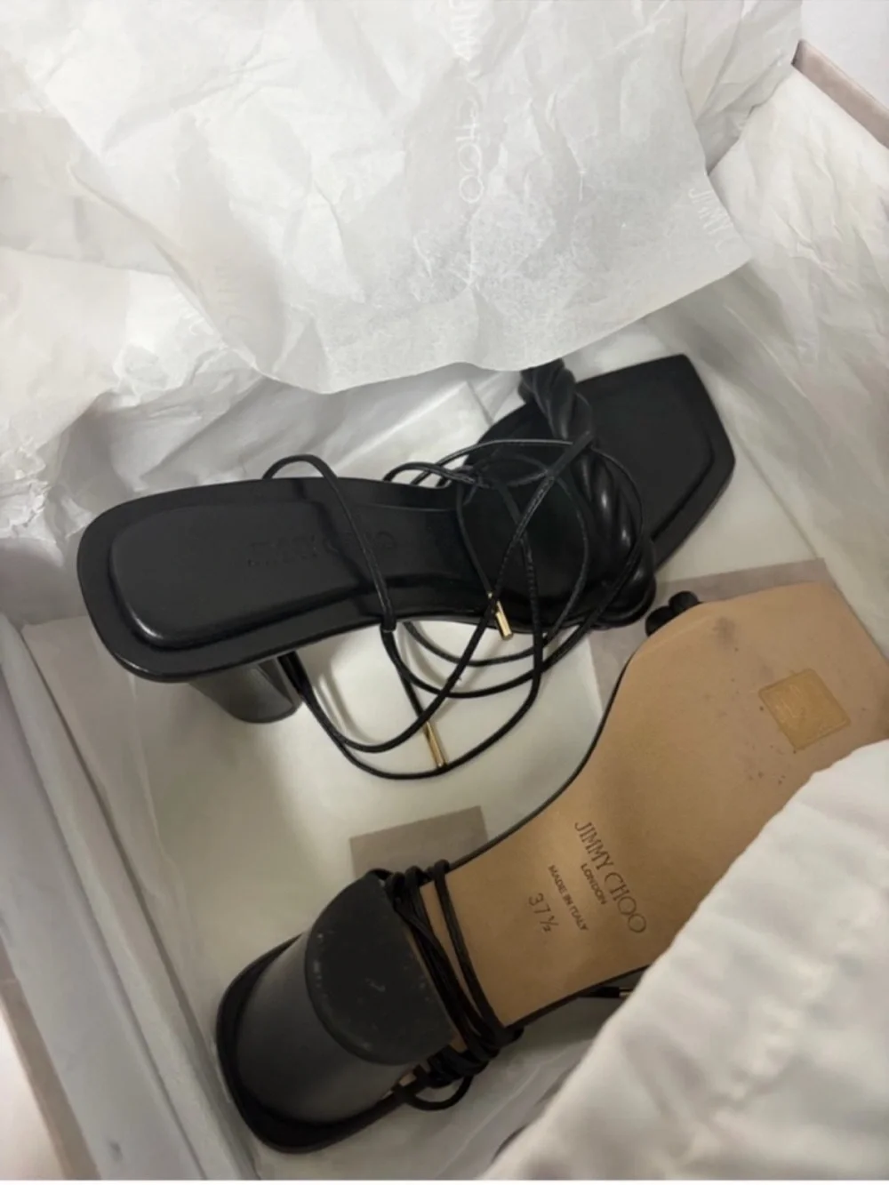 Jimmy Choo | Shoes | Jimmy Choo Diosa 85 Luxe Nappa Leather Sandals In ...
